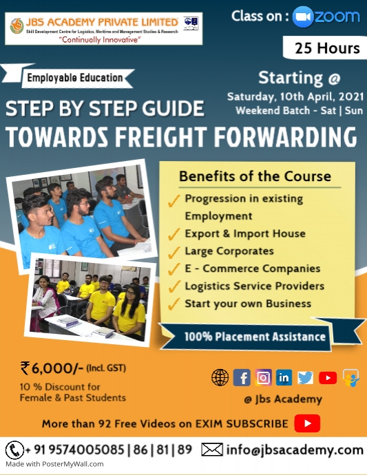 10th April 2021 - Freight Forwarding | PosterMyWall