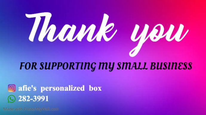 Copy of Copy of Thank you Note poster | PosterMyWall