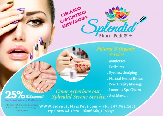 Nail Salon Postcard 5x7 front | PosterMyWall