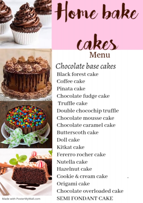 Copy of Bakery Price Pricing List Menu Offers Card | PosterMyWall