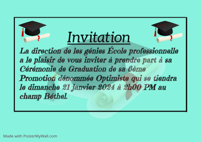 Graduate postcard | PosterMyWall