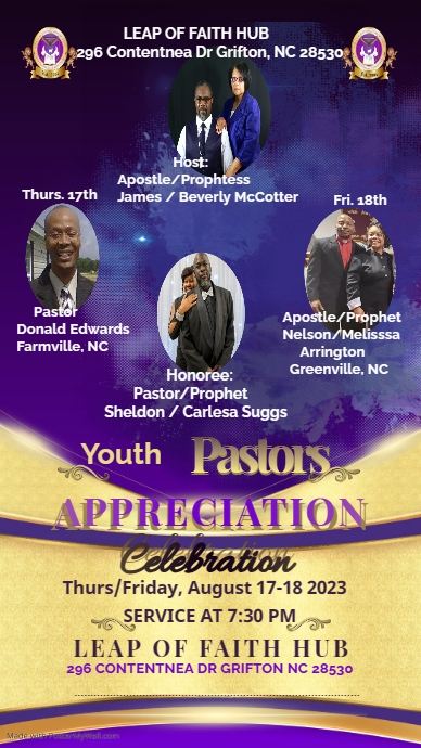 Pastor Appreciation | PosterMyWall