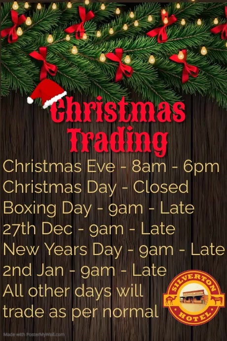 Copy of Christmas trading | PosterMyWall
