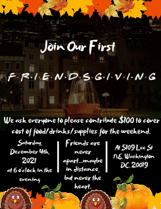 Copy of Copy of Friendsgiving | PosterMyWall