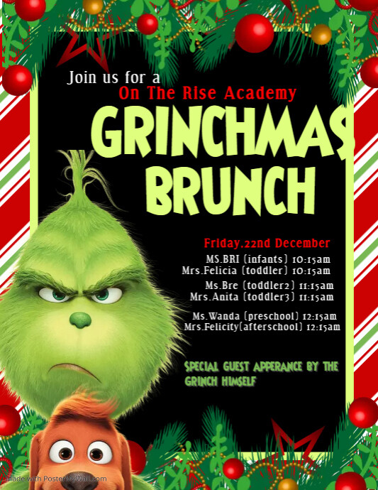 Grinchmas Party Invitation | PosterMyWall