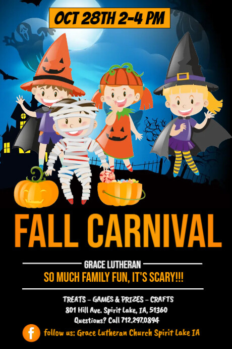 Copy of halloween poster, happy halloween, halloween | PosterMyWall