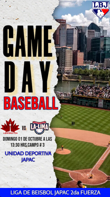 Copia de Baseball Game Day G2 Hist | PosterMyWall
