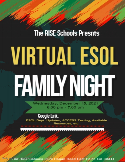 ESOL Family Night | PosterMyWall