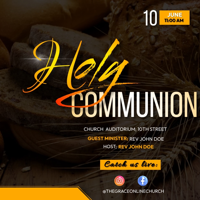 Holy communion | PosterMyWall