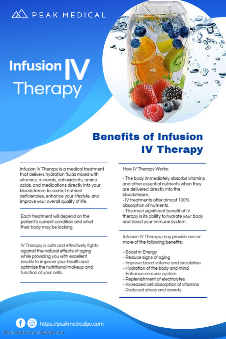 IV Therapy Poster | PosterMyWall