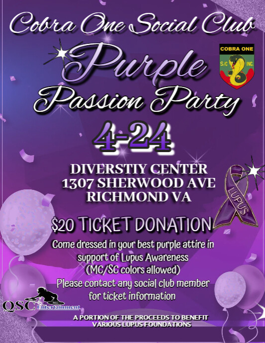 Purple Birthday Party Invitation | PosterMyWall