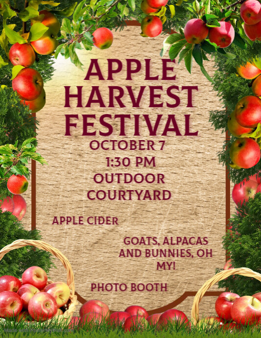 Apple Harvest Festival Flyer Template | PosterMyWall