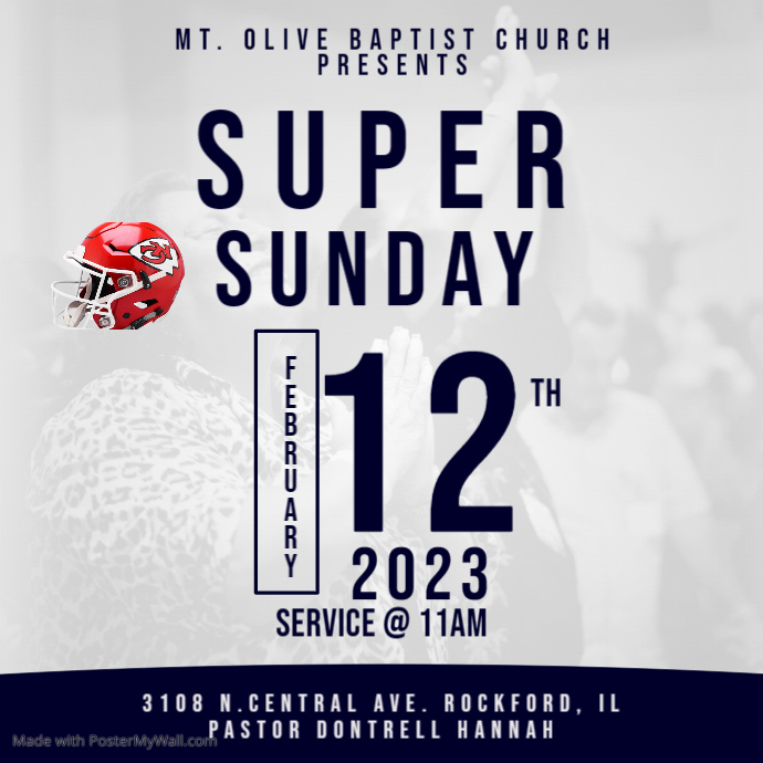 Copy of Super Bowl Sunday | PosterMyWall