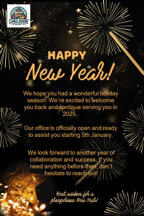 2025 Best Wishes Message to Client Template | PosterMyWall