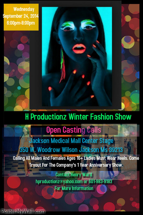 hproductionz@yahoo.com | PosterMyWall