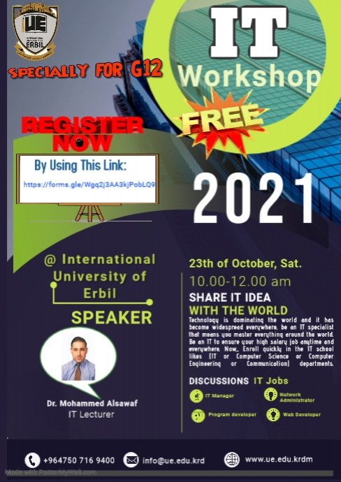 Copy of IT workshop Eng | PosterMyWall