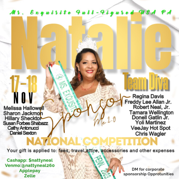 Natalie Sponsorship daniel | PosterMyWall