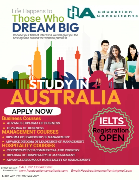 Copy of Study in Abroad Flyer Template | PosterMyWall