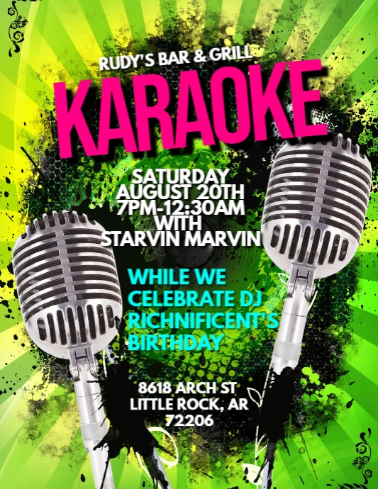 Karaoke Nights Flyer | PosterMyWall