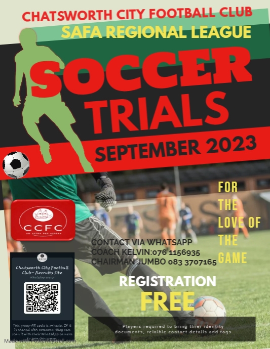 Soccer Tryouts Flyer Template | PosterMyWall