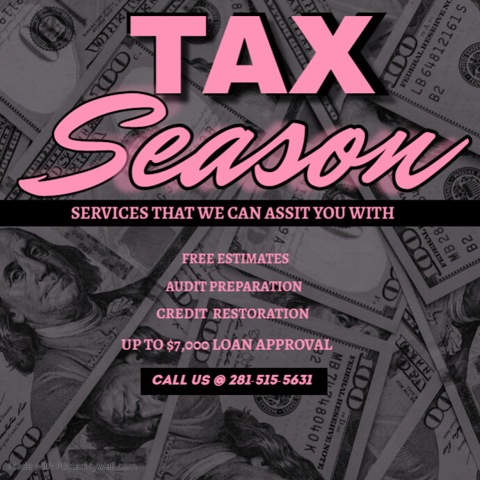 Tax Season Flyer, Tax Flyer Template, Tax Pre | PosterMyWall