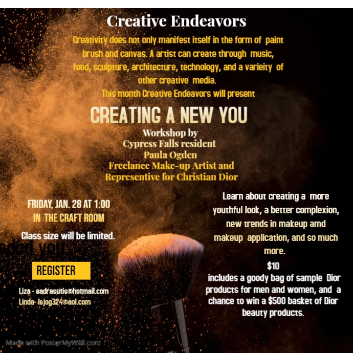 Copy of makeup course poster design template | PosterMyWall