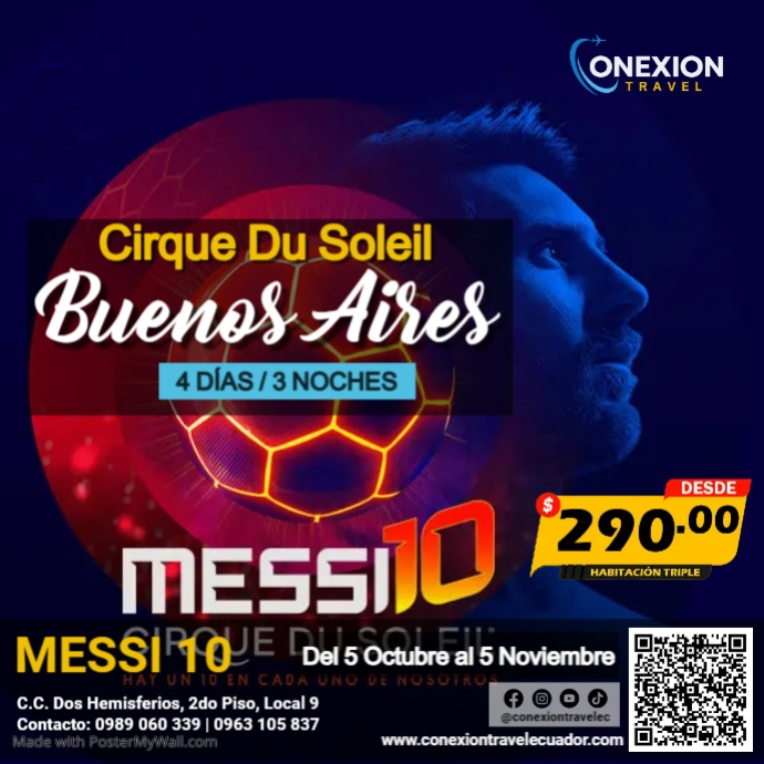 Copy of MESSI CIRCO DEL SOL | PosterMyWall