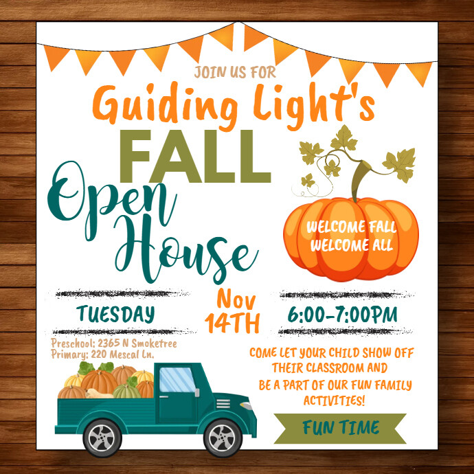 Fall Open House | PosterMyWall