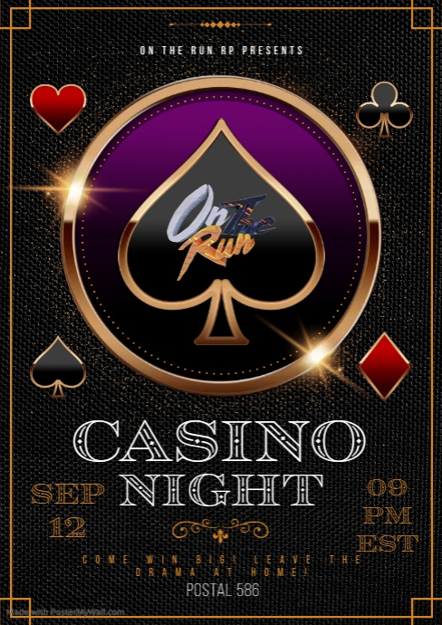 GAMBLING NIGHT POSTER | PosterMyWall