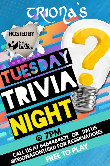 Copy of Trivia Night Poster | PosterMyWall
