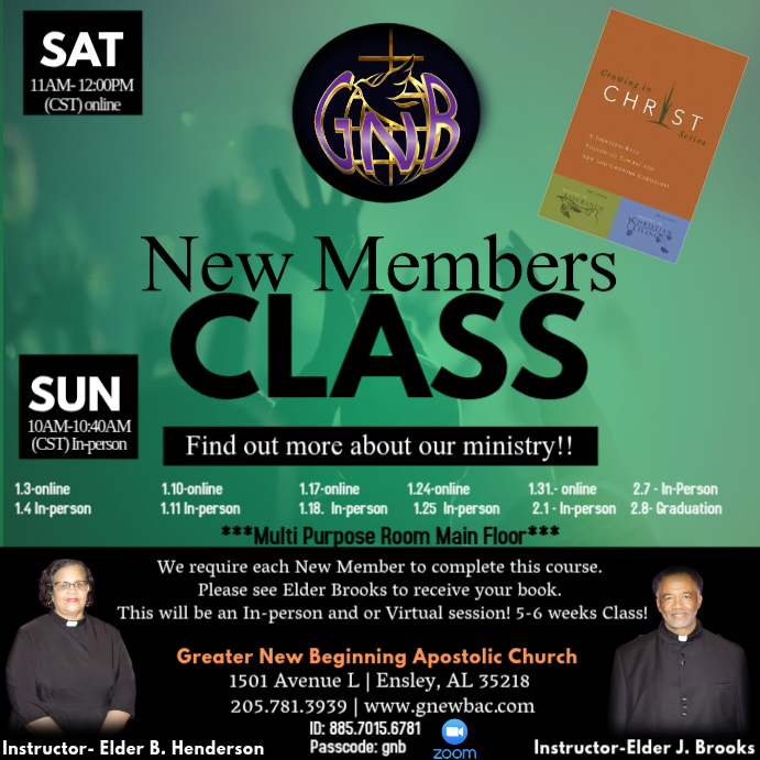 Copy of New Members Class | PosterMyWall