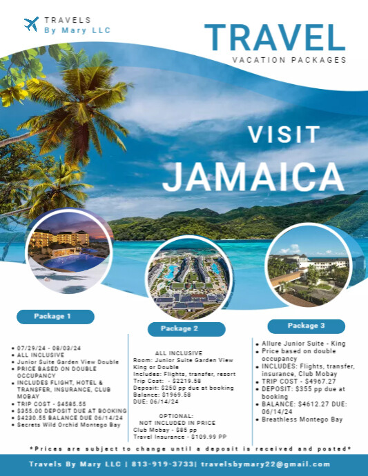 Copy of Travel Jamaica Flyer 2 (1) | PosterMyWall
