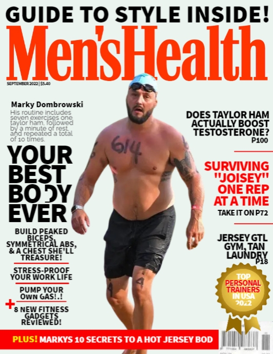 120922 Men's Health magazine cover template | PosterMyWall