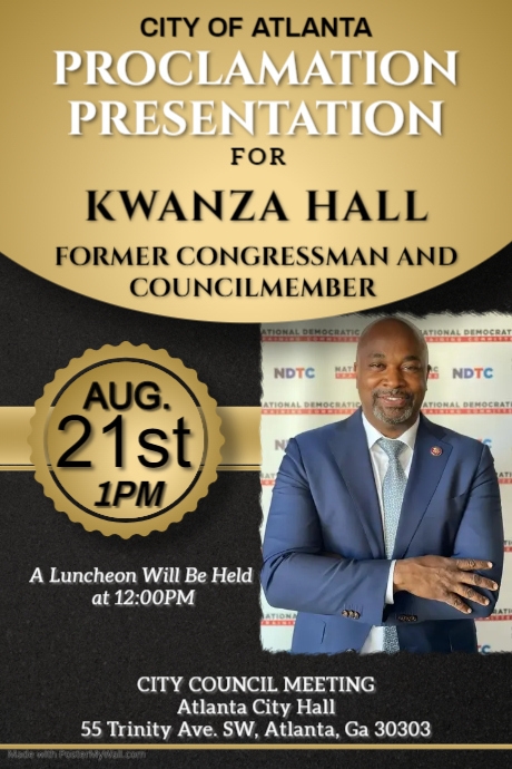 Proclamation Flyer for Kwanza Hall 1 | PosterMyWall