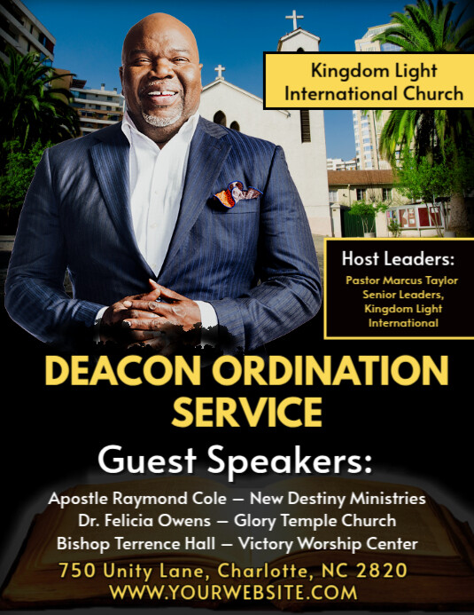 Deacon Ordination Flyer Template | PosterMyWall