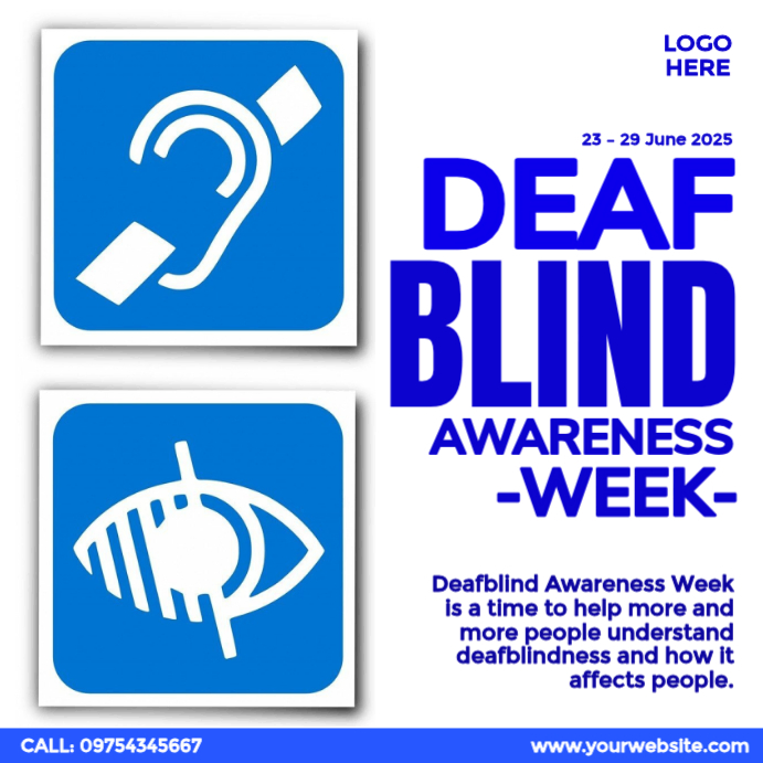Deafblind Awareness Week Template | PosterMyWall