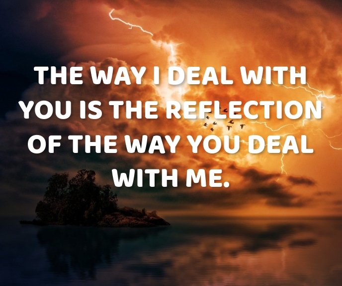 DEAL WITH REFLECTION QUOTE TEMPLATE | PosterMyWall