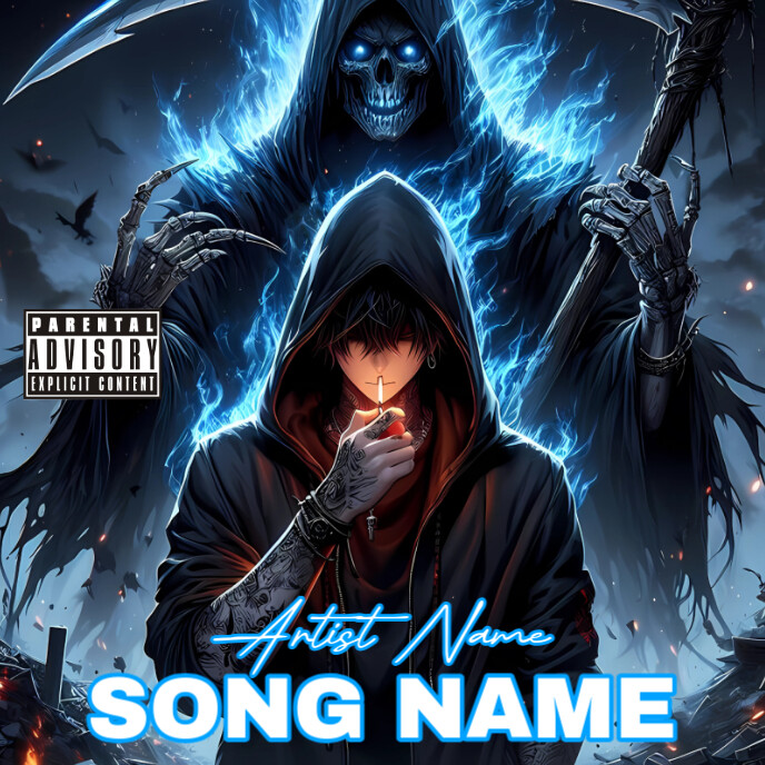 Plantilla de Death Album Cover | PosterMyWall