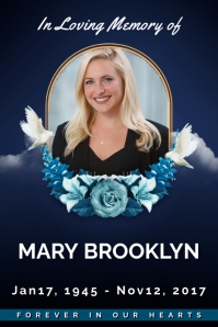 Modèle Affiche Funéraire | PosterMyWall