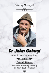 Funeral Welcome poster Sign Template | PosterMyWall