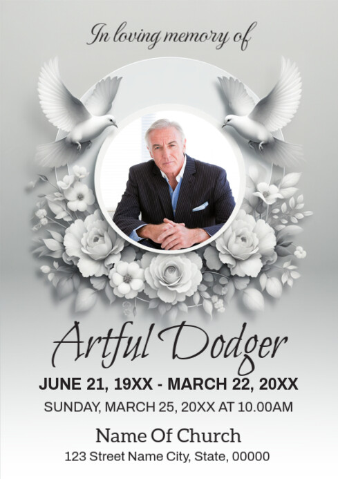 Plantilla de Death Announcement Flyer | PosterMyWall