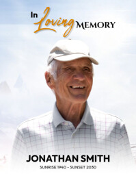 Death and Funeral Announcement Template | PosterMyWall