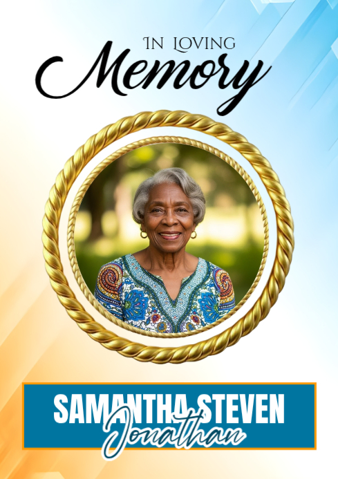 Death funeral Announcement poster Template | PosterMyWall