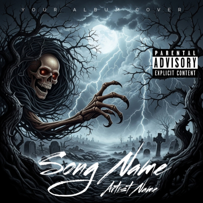 Death Horror Album Cover Template | PosterMyWall
