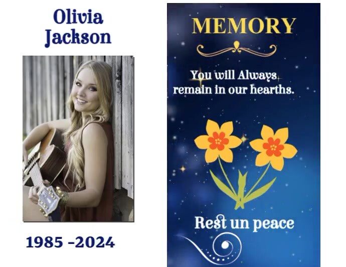 Death memory Announcement square Template | PosterMyWall