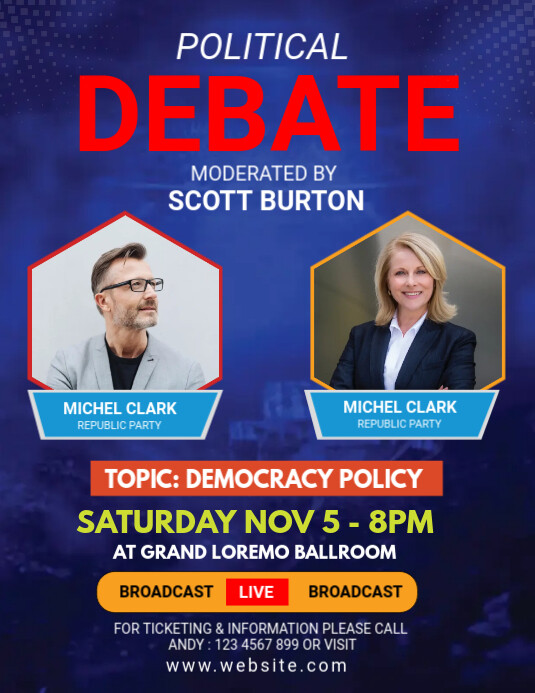 Debate competition flyer Template | PosterMyWall
