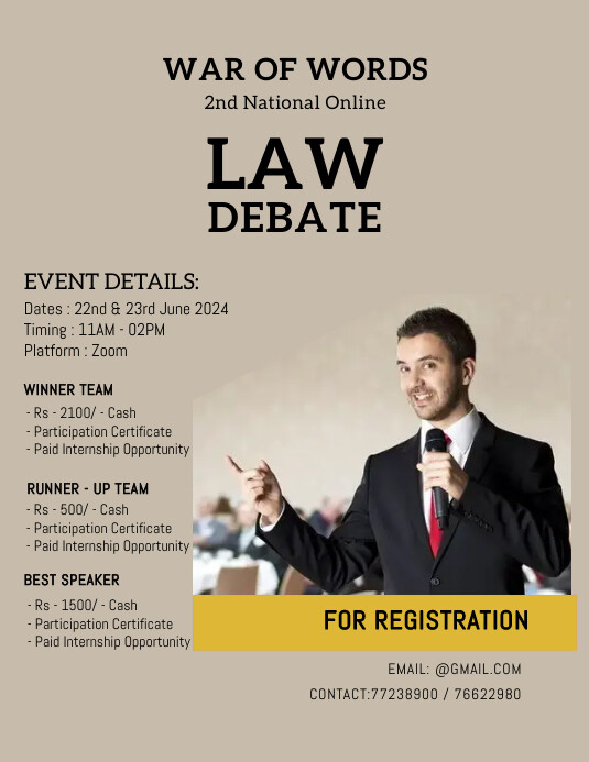 debate flyer design Template | PosterMyWall