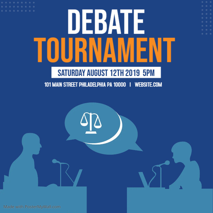 Debate Flyer Template | PosterMyWall