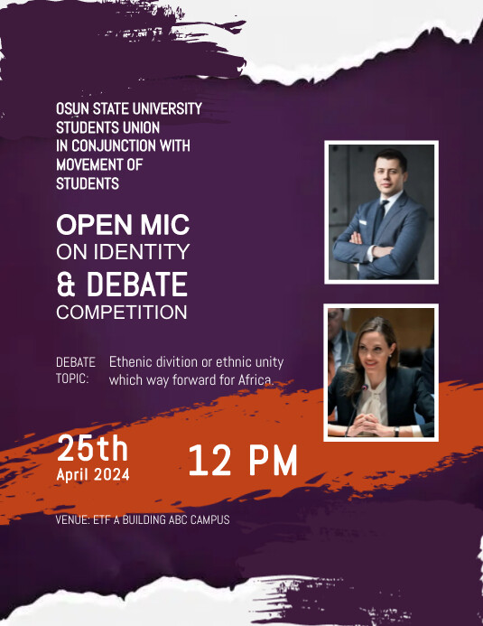debate flyer design Template | PosterMyWall
