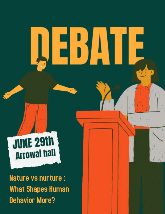 Debate flyers Template | PosterMyWall